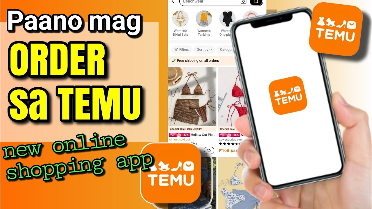 PAANO UMORDER SA TEMU | NEW ONLINE SHOPPING APP | Riencyll Cabile - YouTube