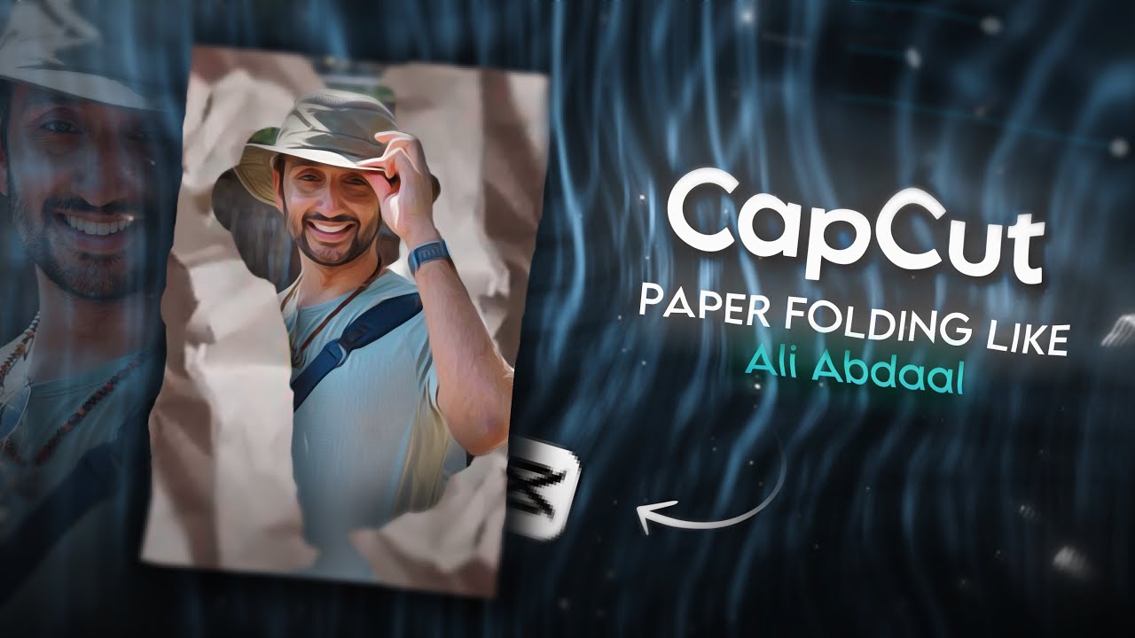 How to make Paper folding effect like Ali Abdaal | capcut tutorial ...