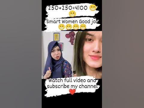 250+250=4100 smart😀😃 girl good job #shorts #shortsvideo #youtubeshorts #comedy #funny # ...