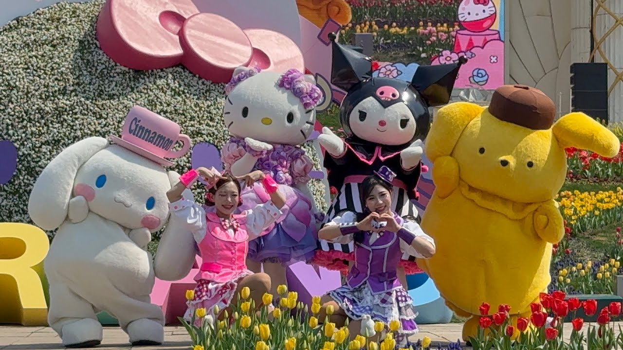 [4K] 20250403 에버랜드 SANRIO CHARACTERS 댄스타임 1회차 Everland SANRIO ...