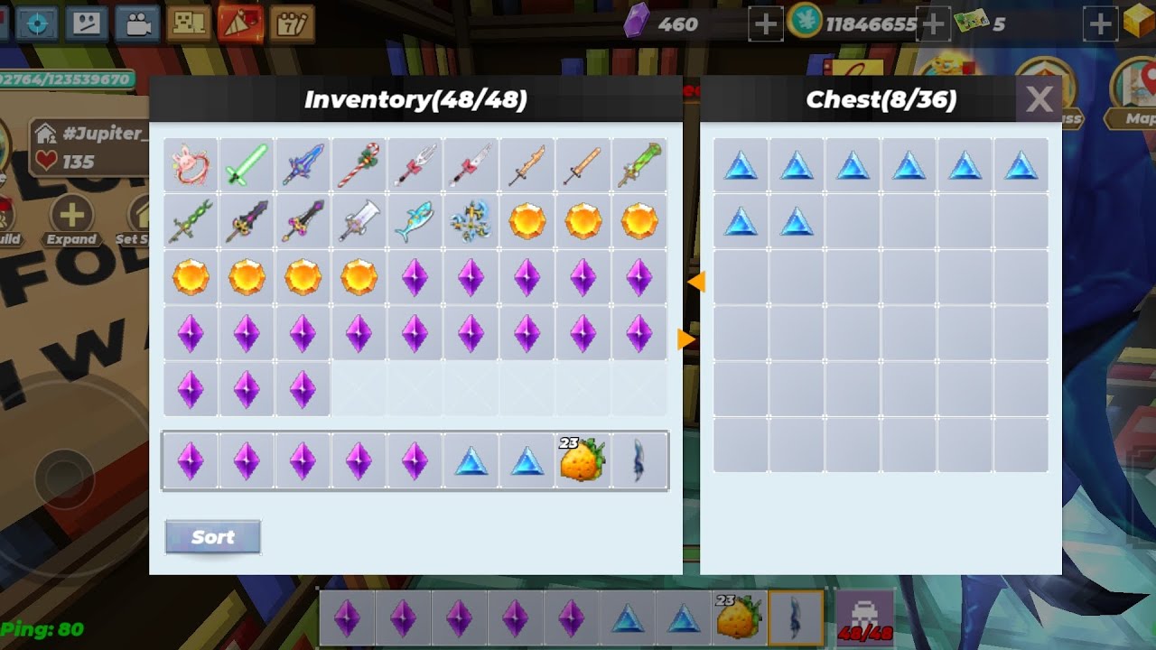 How I encountered a hacker and collecting gem in skyblock blockman go ...