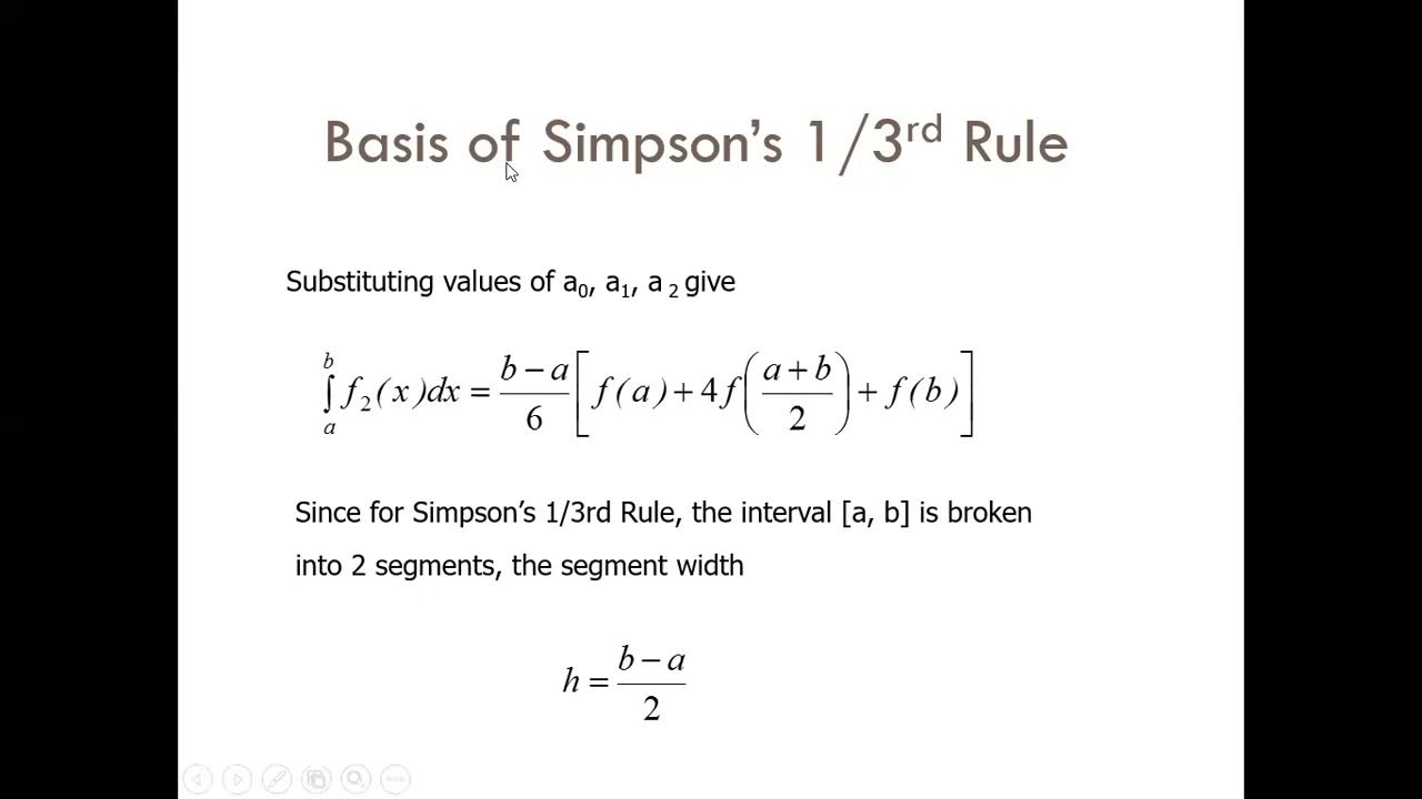 NMCP- Simpsons 1/3rd rule for finding the Numerical Integration - YouTube