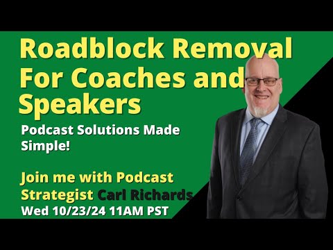 Roadblock Removal for Speakers and Coaches - YouTube