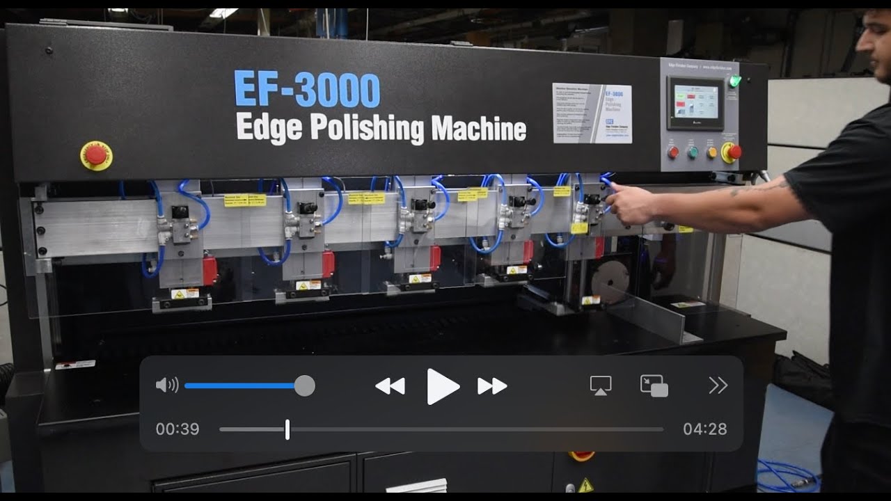 EF-3000 Edge Finisher Machine- Full Video - YouTube
