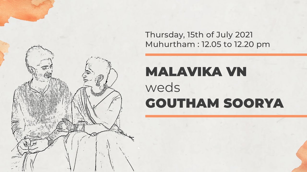 MALAVIKA WEDS GOUTHAM SOORYA - YouTube