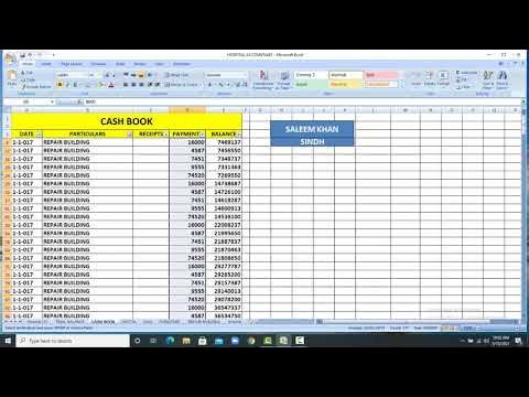 HOW TO CREATE ACCOUNTING PROGRAM WITH EXCEL. PROGRAM 3 - YouTube