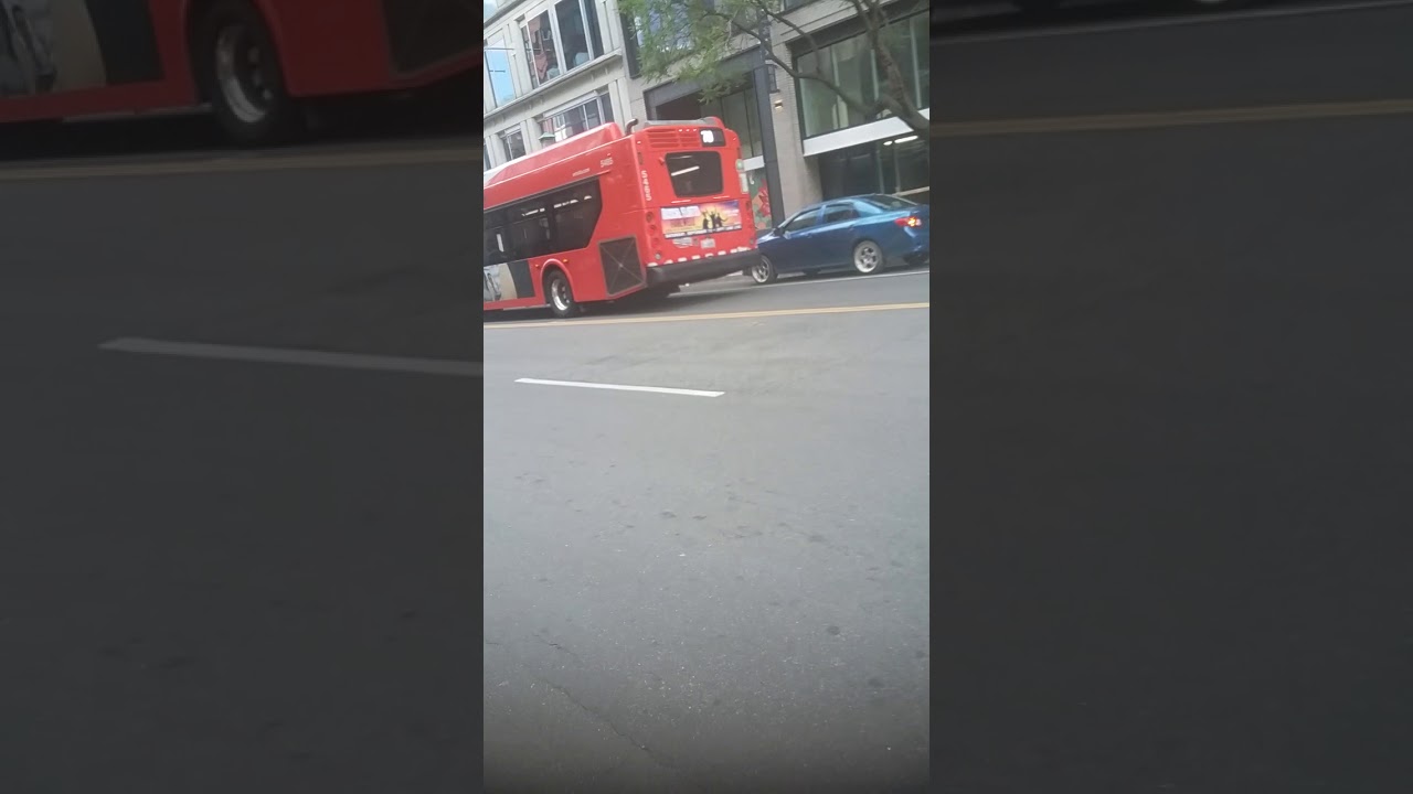 WMATA Metrobus 2015 New Flyer XDE60 hybrid #5465 - YouTube