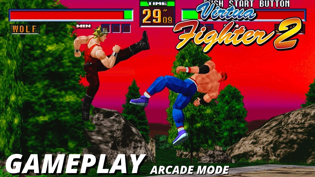 Virtua Fighter 2 - Wolf Hawkfield Gameplay Arcade Mode (Hardest) - YouTube