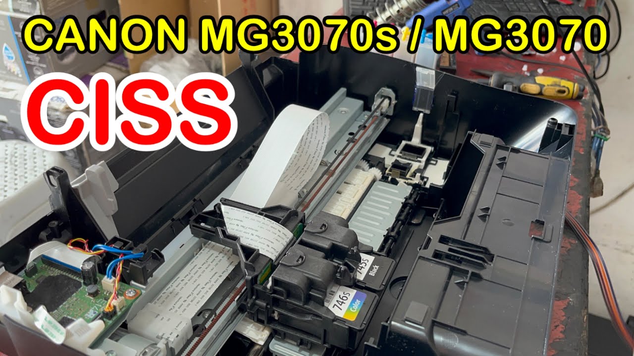 Canon MG 3070s Continuous Ink | CISS - YouTube