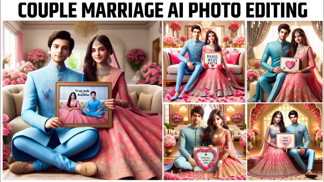 COUPLE MARRIAGE AI PHOTO EDITING 😍||#bing - YouTube