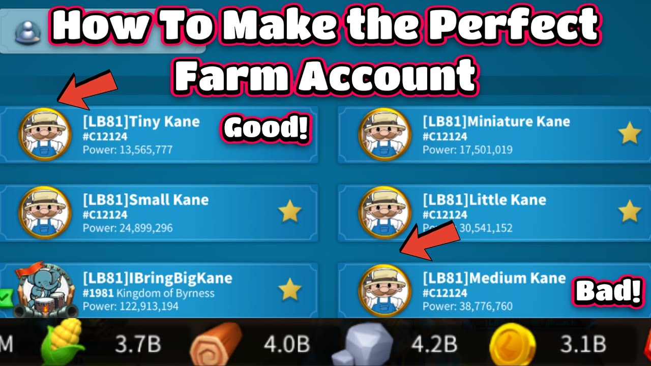 How To: Building the Perfect Farm Account | Rise of Kingdoms - YouTube