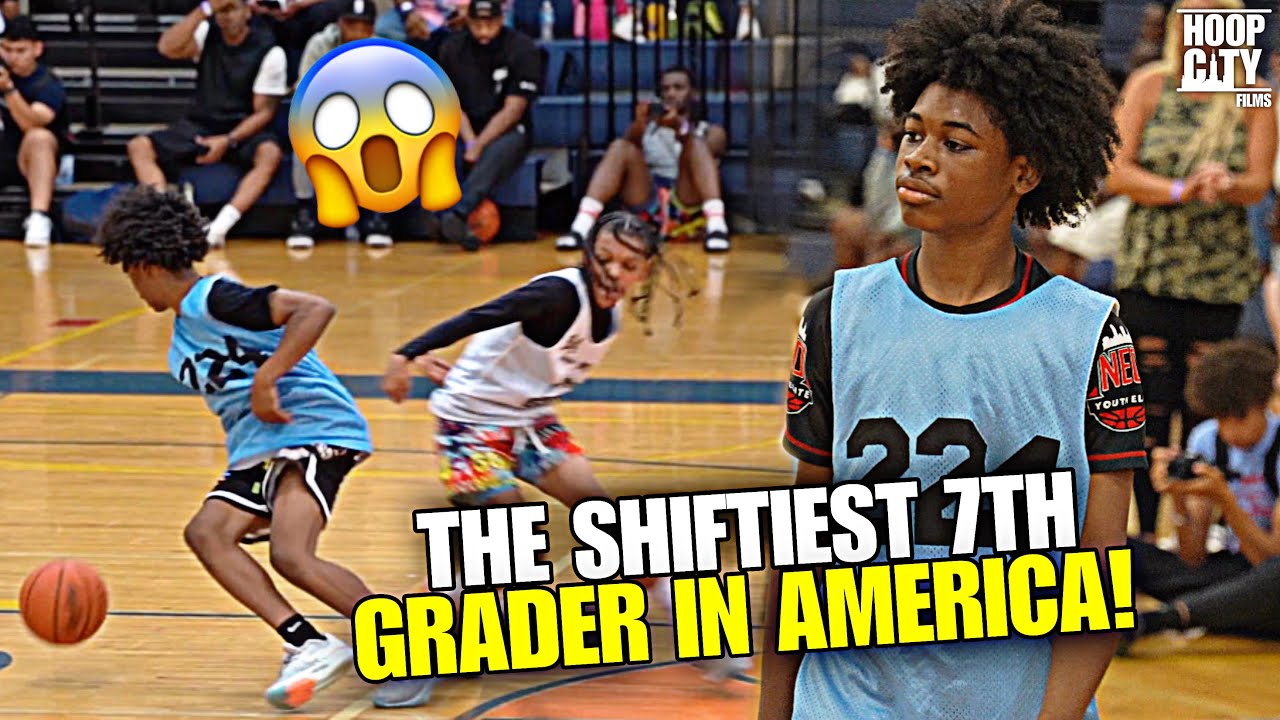 THE SHIFTIEST 7TH GRADER IN AMERICA! Defenders Can't Stay In Front of ...