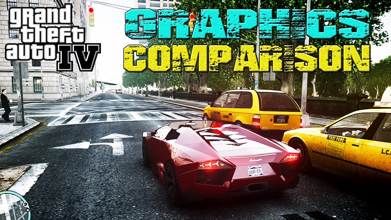 GTA IV Graphics Comparison PC - HD Gameplay - YouTube