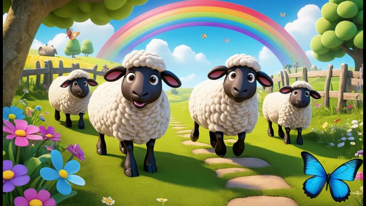 Little Bo Peep 🐑 – Count the Missing Sheep | Fun Counting Nursery Rhyme ...
