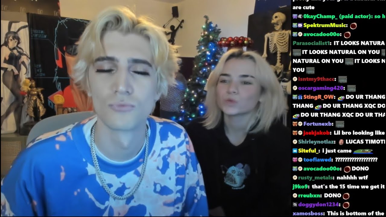 NYYXXII does xQc's makeup on stream - YouTube