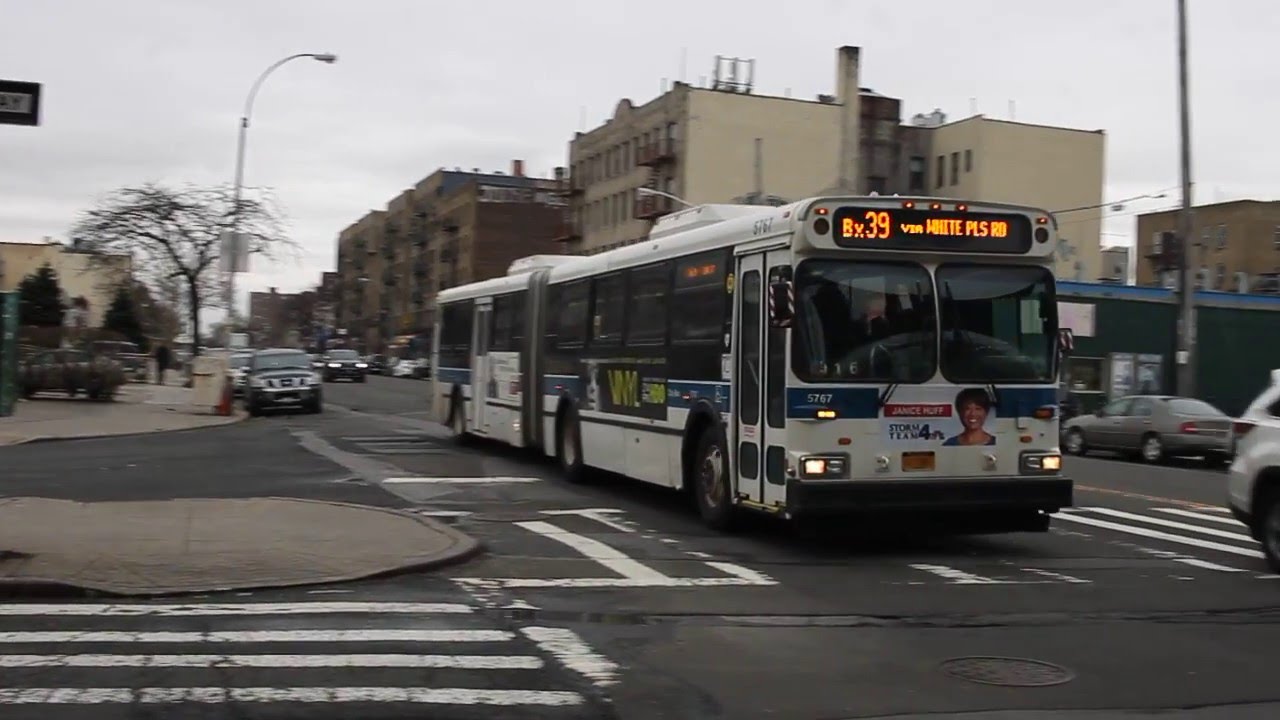 MTA New York City Bus New Flyer D60HF 5767 on the Bx39 - YouTube