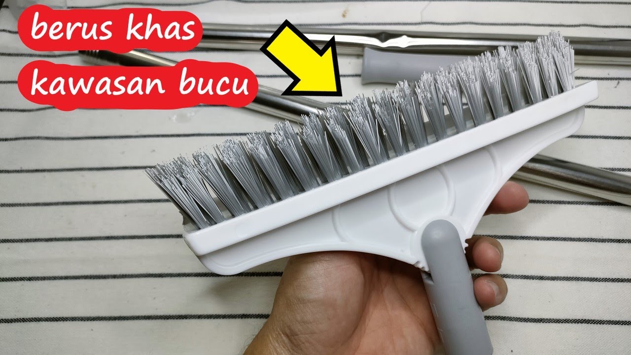 Berus lantai bilik air viral cuci bucu lantai dan dinding - YouTube