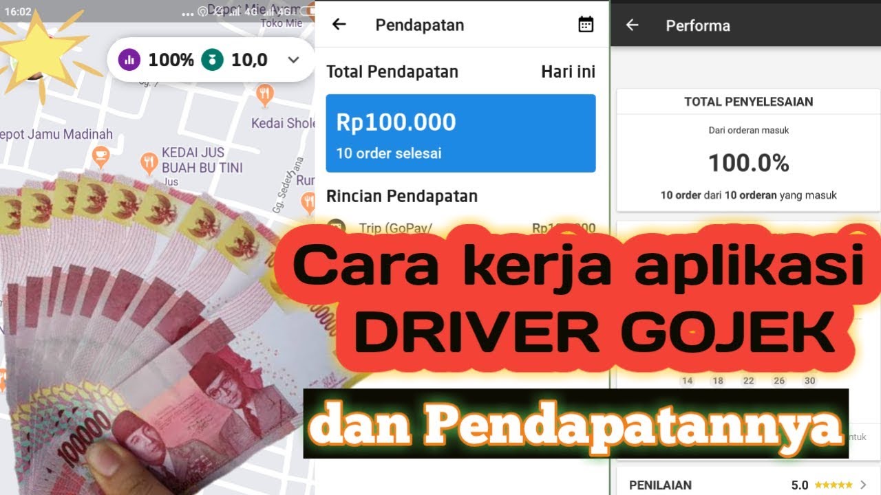 Cara kerja aplikasi driver gojek dan pendapatan driver gojek (Ojol Gaul ...