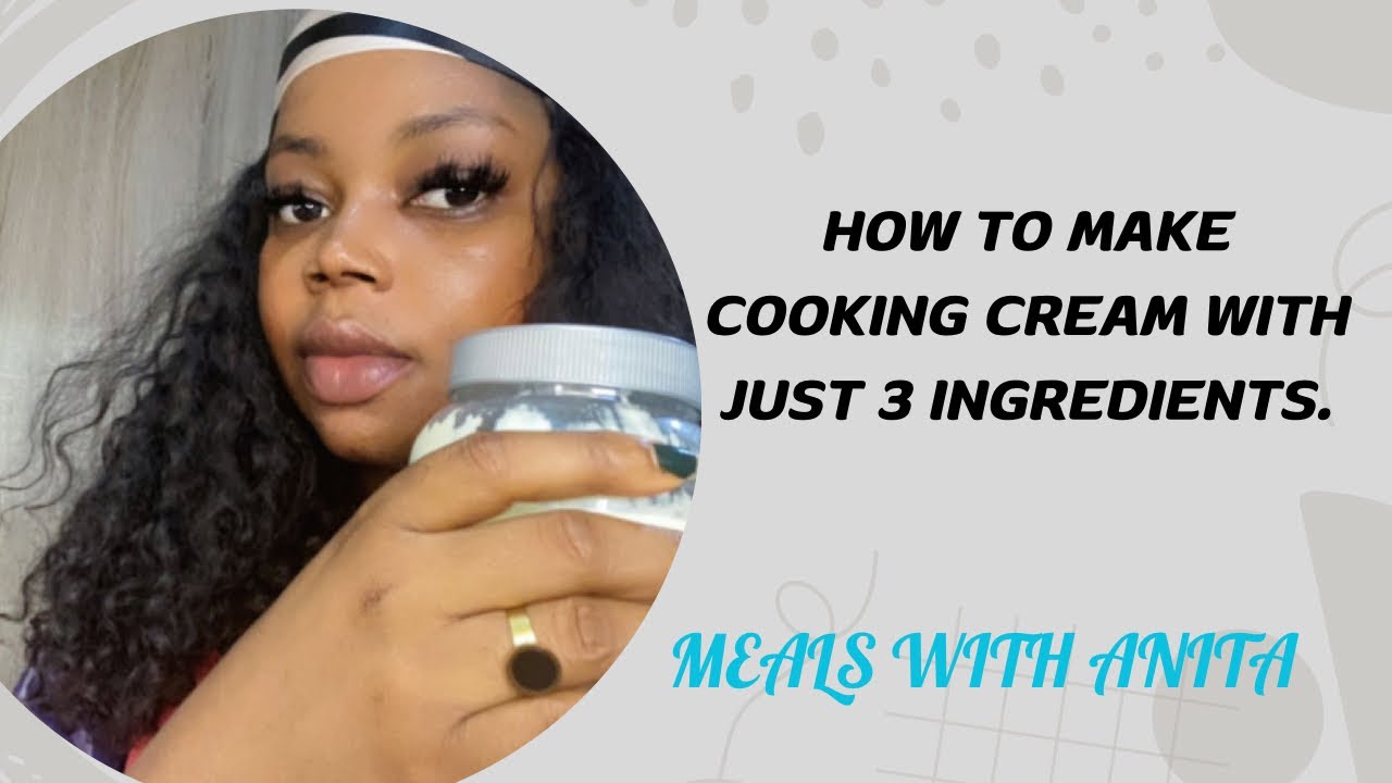 How to make cooking cream with just three ingredients. - YouTube