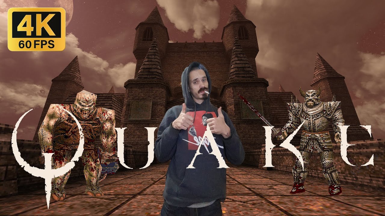 Igram "(QUAKE-1)" prisjećamo se legendarne igre, prelazim 4 mape. 4K ...