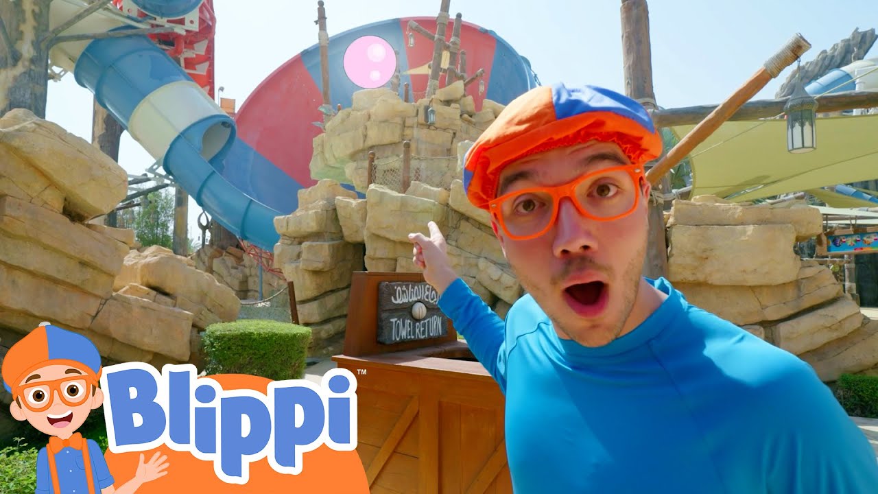 Blippi Goes Treasure Hunting at the Waterpark | Magic Stories and ...