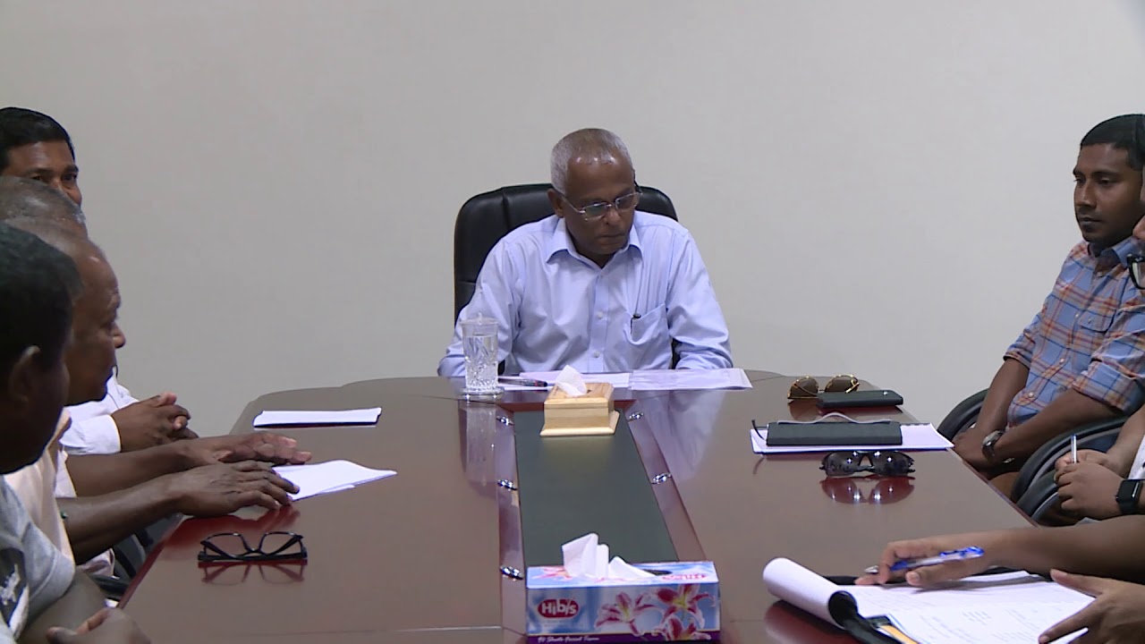 President Solih meets the relocated community of L Gaadhoo in L ...