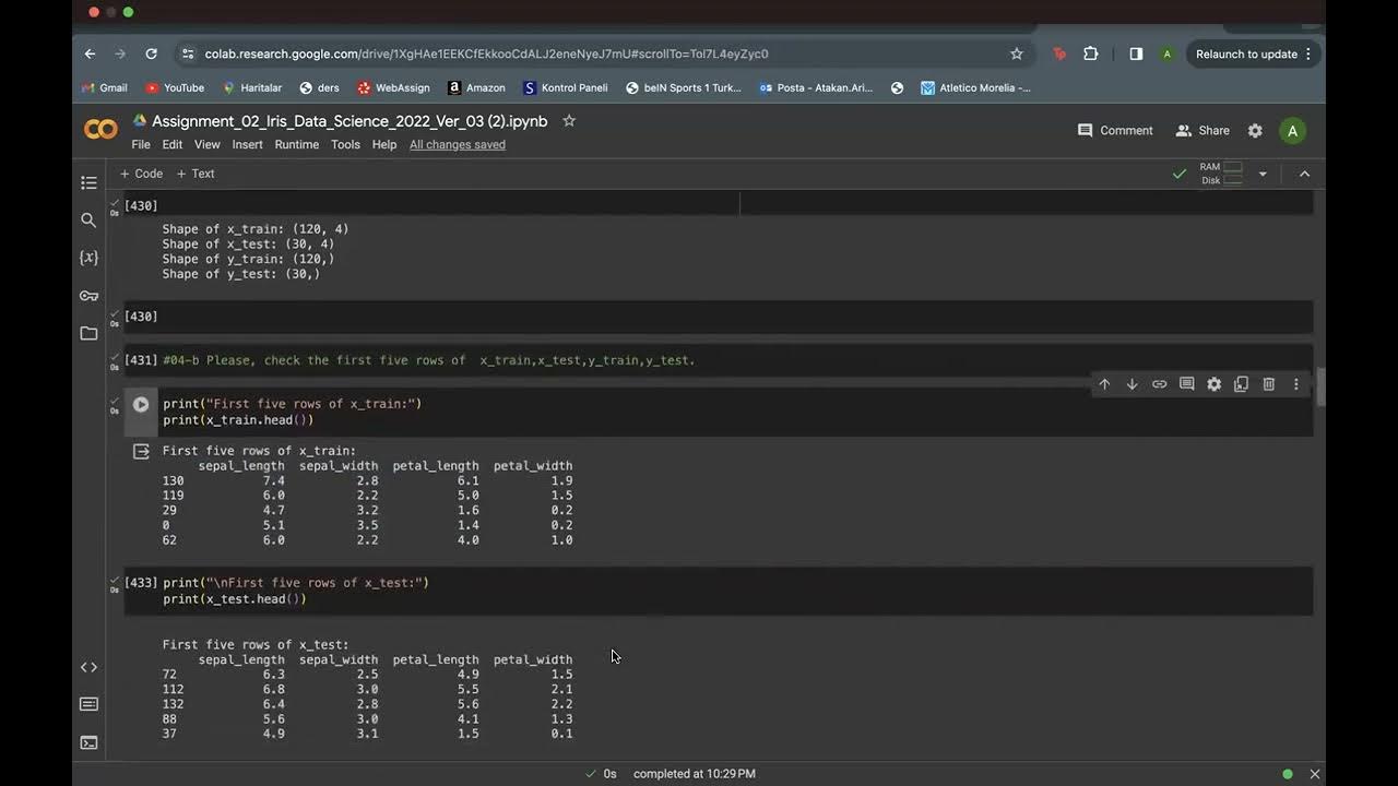 Assignment 2 - 101307095 iris.csv - YouTube