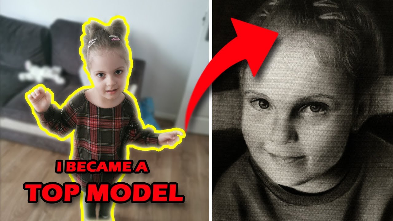 Portrait of a little TOP MODEL - YouTube