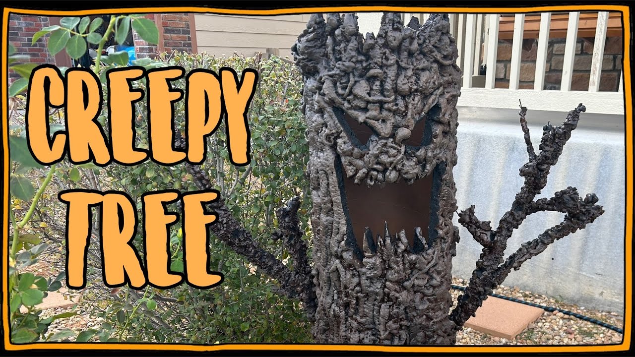 DIY Creepy Halloween Tree #creepytree #halloweendiy #diy # ...