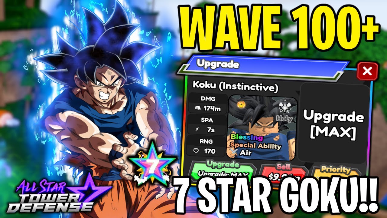 New 7 Star UI Goku in Material Orbs Farming | All Star Tower Defense ...