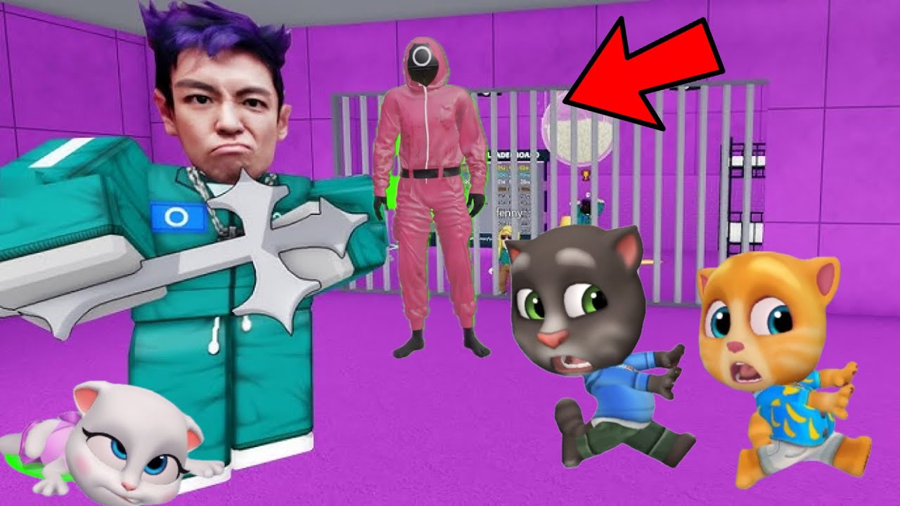 TOM DAN GINGER DIPENJARA SQUIDGAME THANOS! - ROBLOX TOM FRIENDS - YouTube