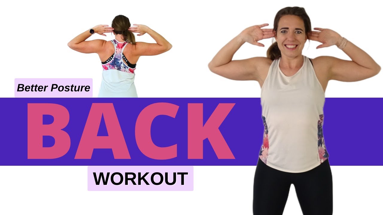 Back Strenghtening Workout for Better Posture - For Beginners with Low ...