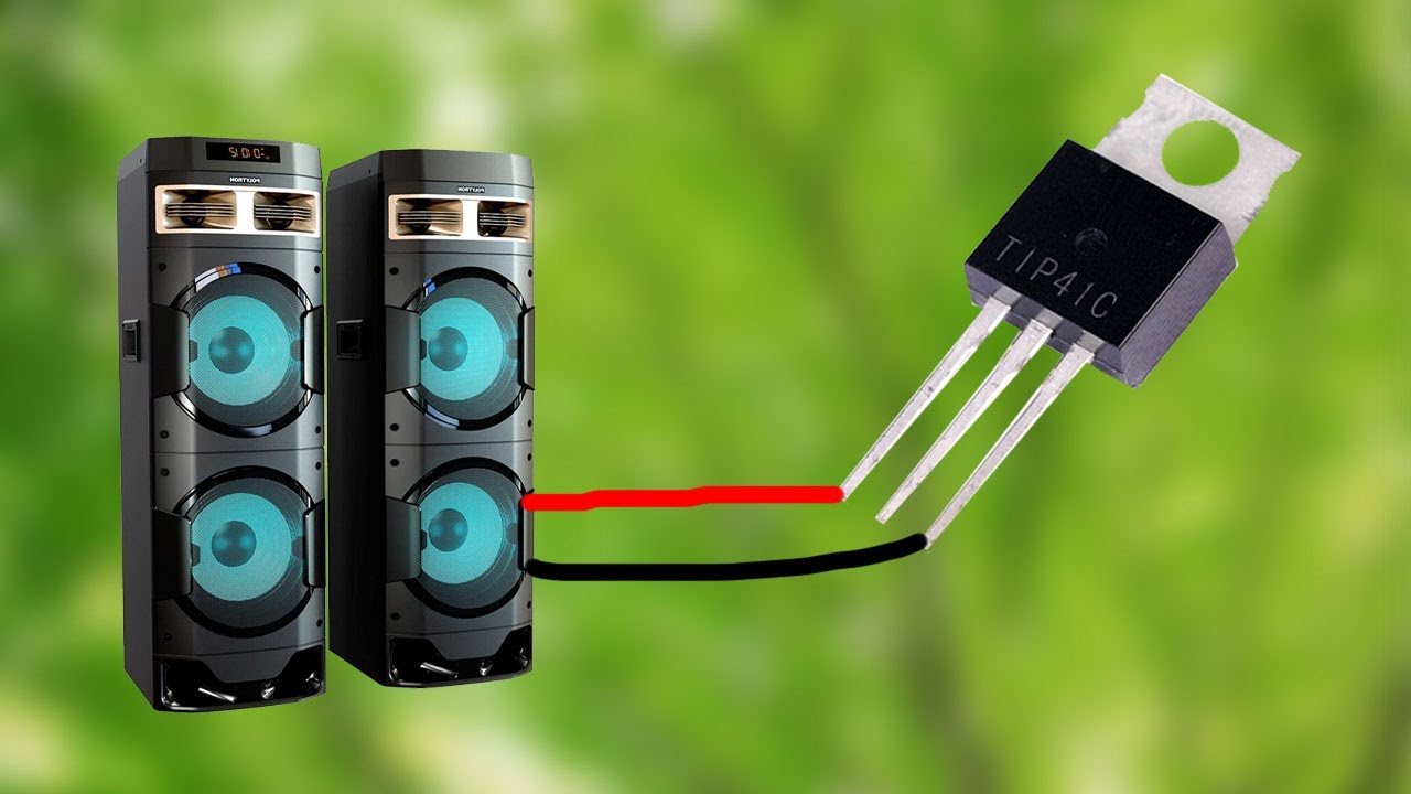 Mini Amplifier Powerfull Ultra Bass Transistor Tip41c - YouTube