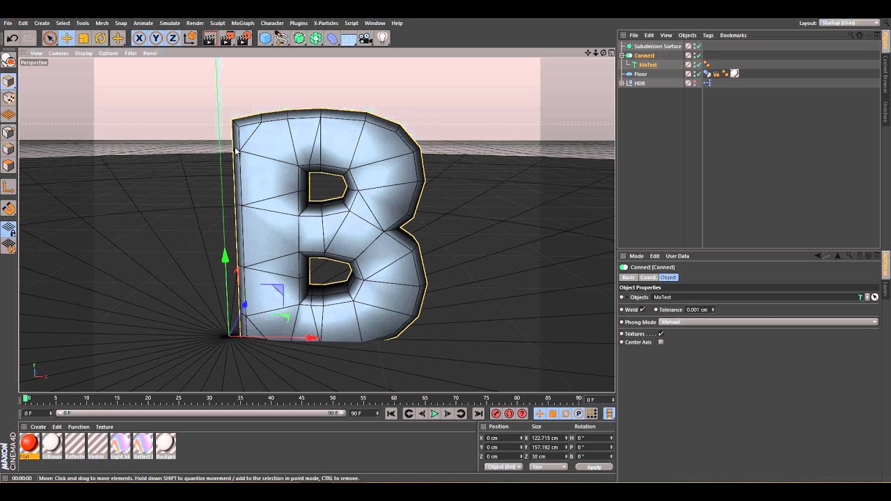 How to create a dynamic bubble text in Cinema 4D using Motext? - YouTube