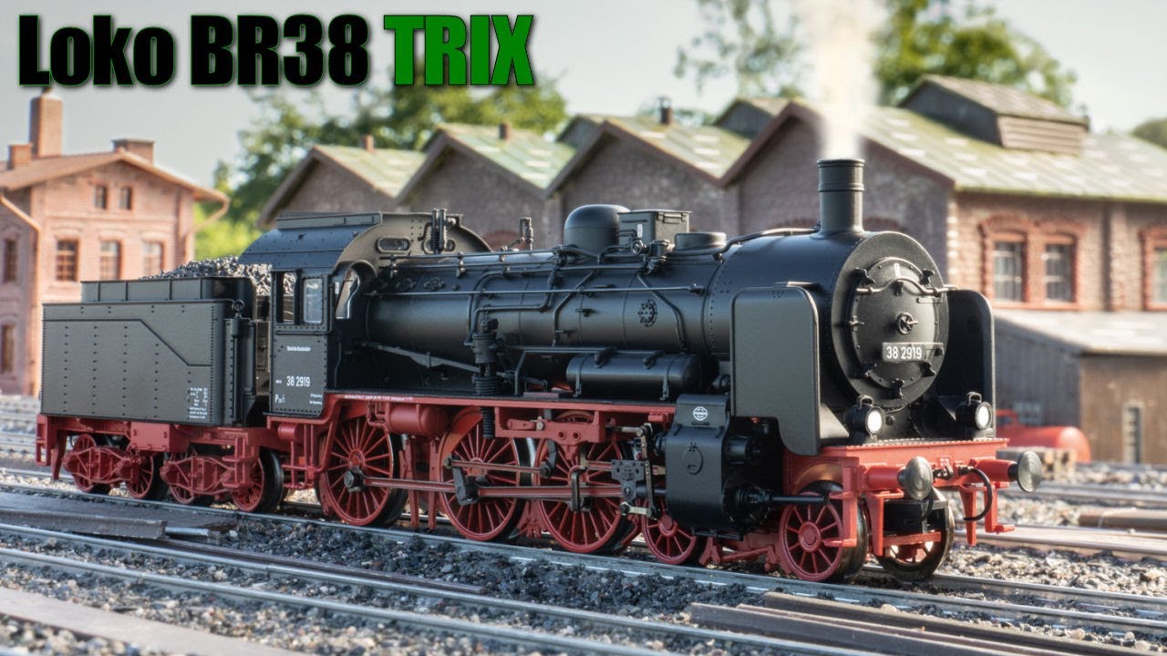 Loko BR 38 - TRIX - - YouTube