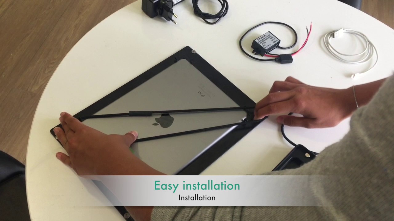 iRoom´s surDock - Premium iPad on-wall docking station - YouTube