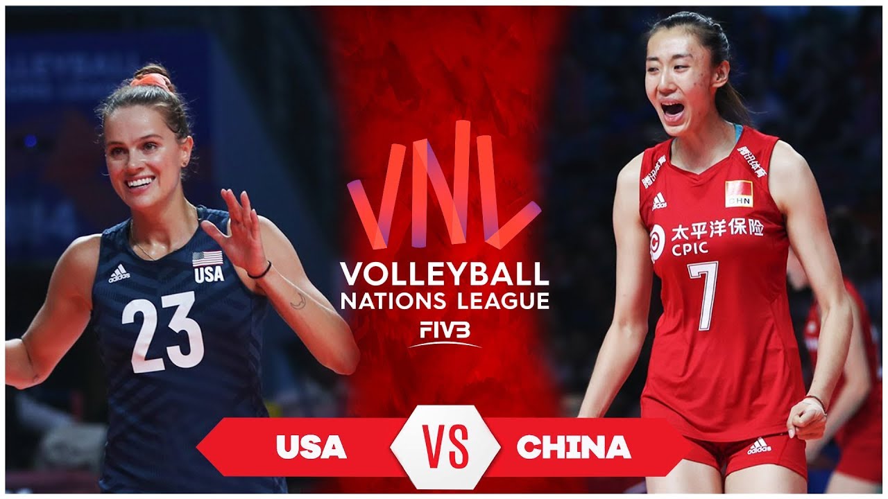 USA vs. CHINA | Match Highlights | Final Round Women's VNL 2019 (HD ...