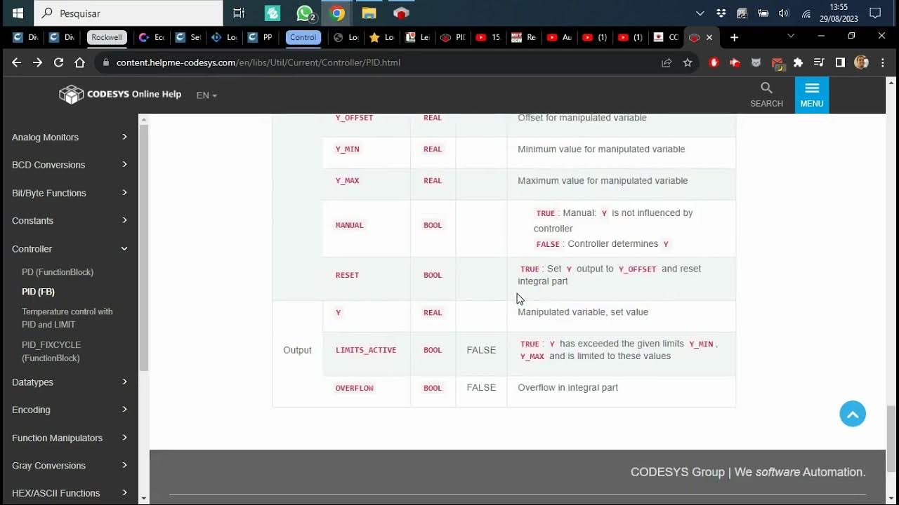 Como implementar um controlador PID no Codesys - YouTube