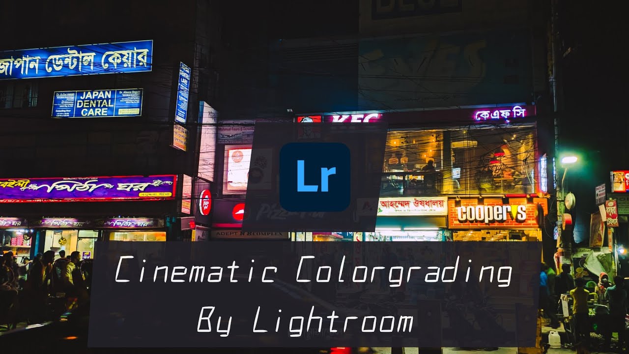 Lightroom cinematic color grading of Street photo - YouTube