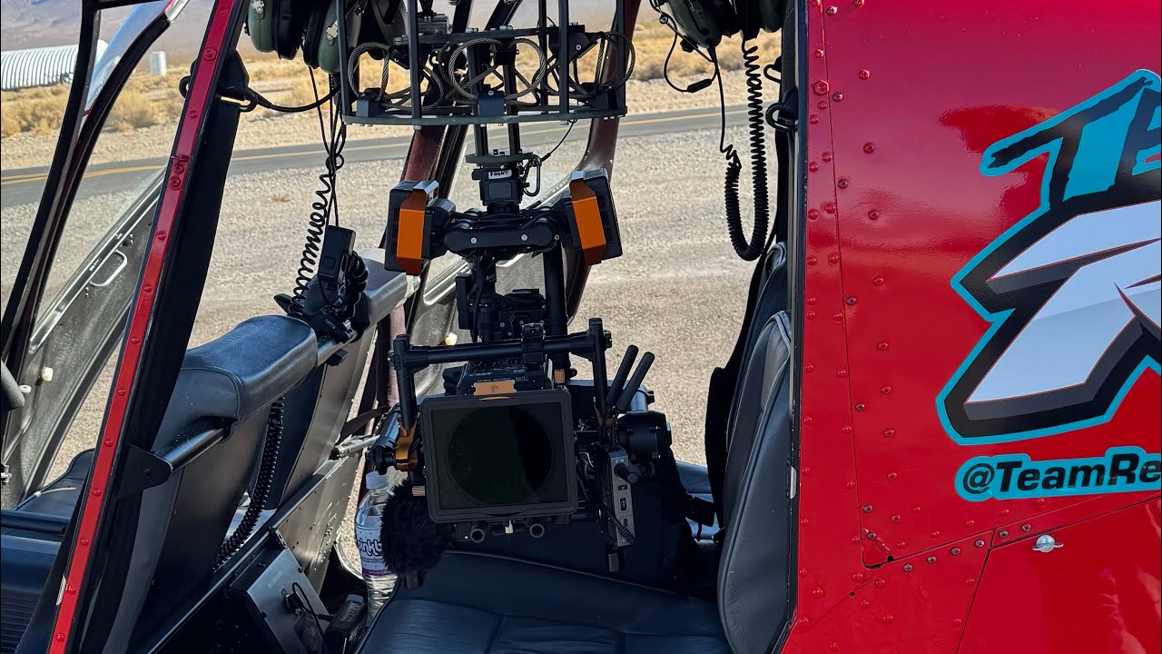 Team Real Racing Robinson R44 Helicopter Camera Setup Pahrump Nevada ...