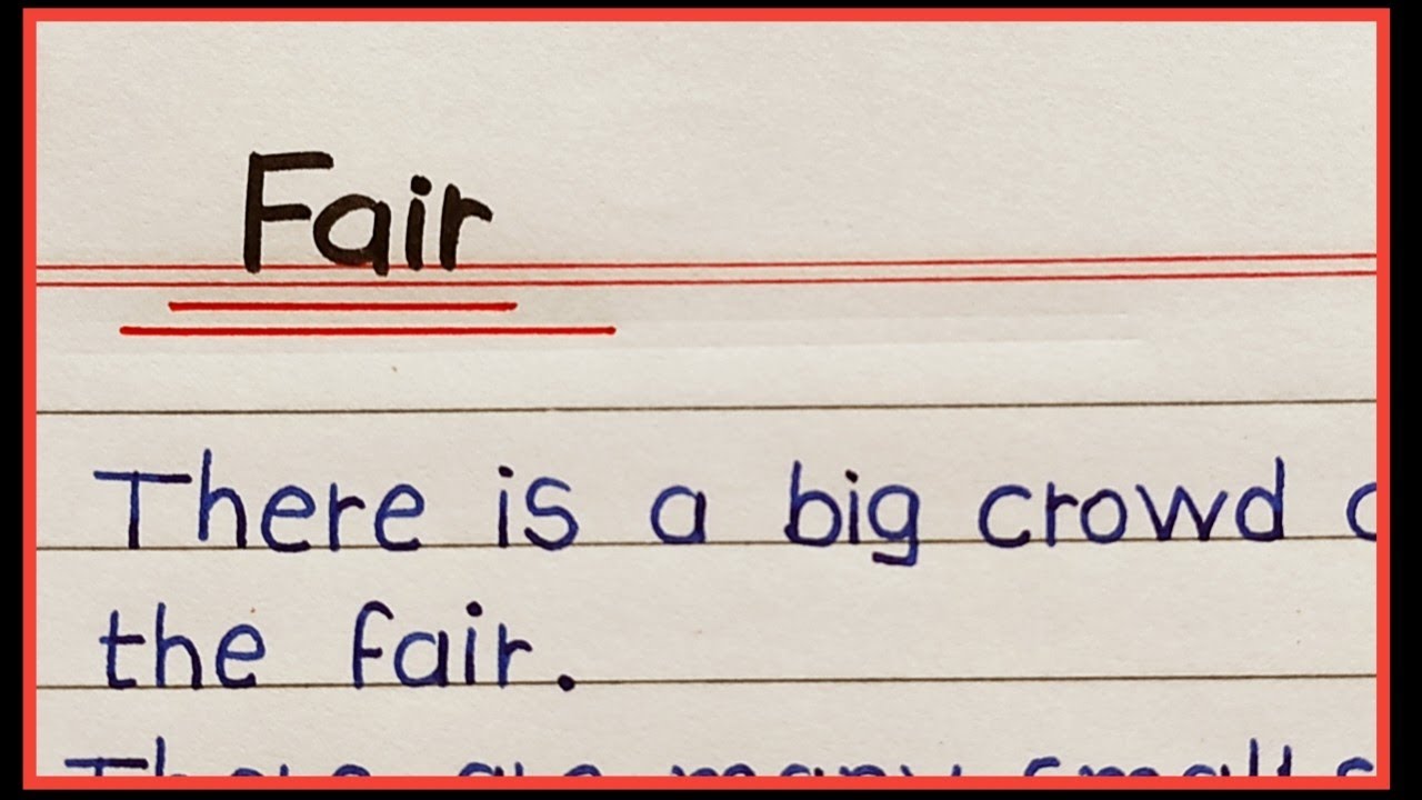 Fair english essay writing || essay on fair || best essay on fair || AJ ...