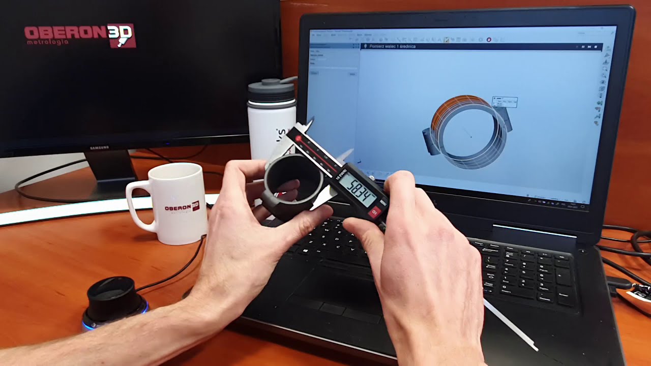PolyWorks with gauging device - YouTube
