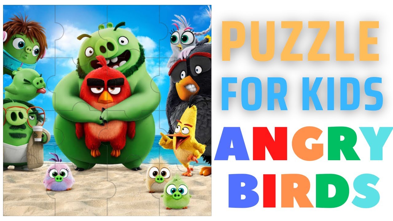 How to Solve Angry Birds Jigsaw Puzzle For Kids - YouTube