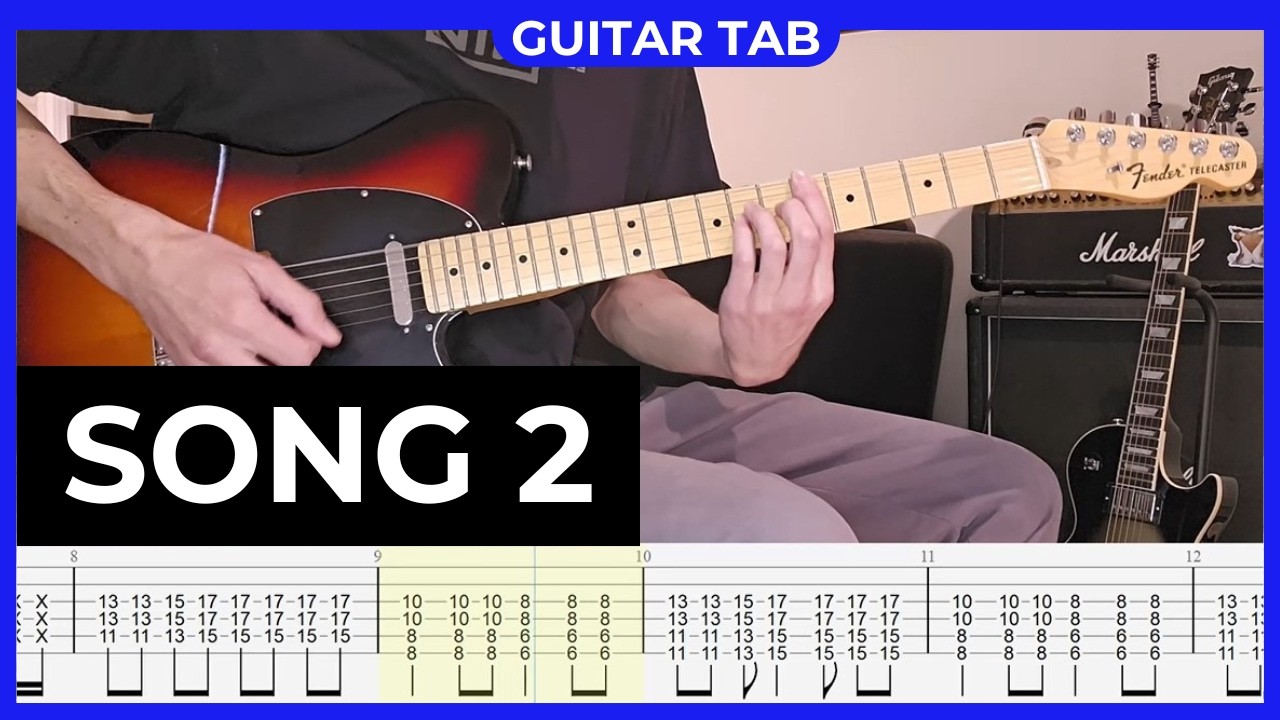 Blur - Song 2 - Guitar Tab | Lesson | Cover | Tutorial - YouTube