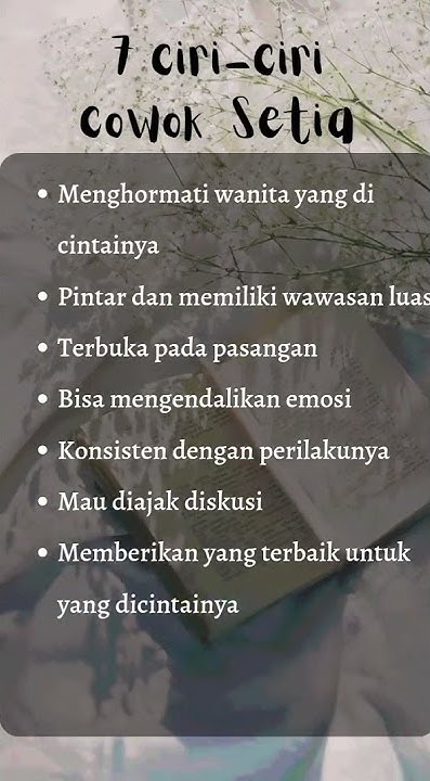 7 ciri-ciri cowok setia #motivasi #shorts - YouTube