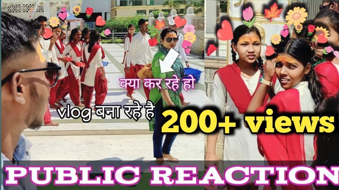 public reaction | cute girl reaction | ram raj mandir DHANBAD | ram mandir - YouTube