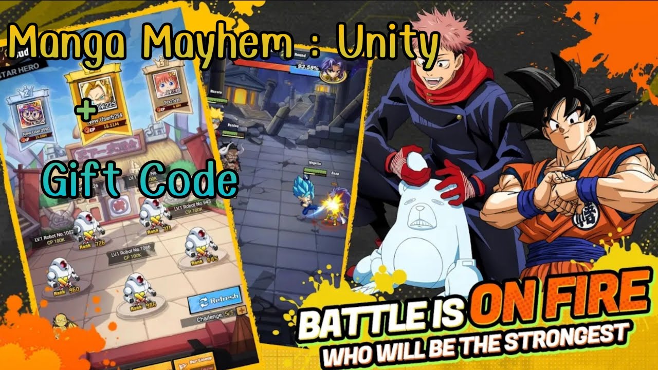 Manga Mayhem : Unity Gameplay & Gift Code - Anime RPG Android - YouTube