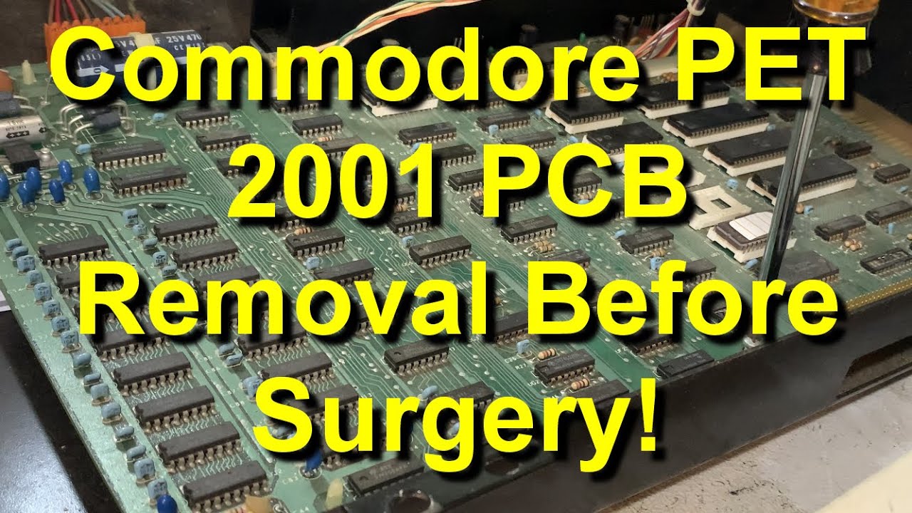 Commodore PET 2001 - Printed Circuit Board Removal - Unplug Connectors ...