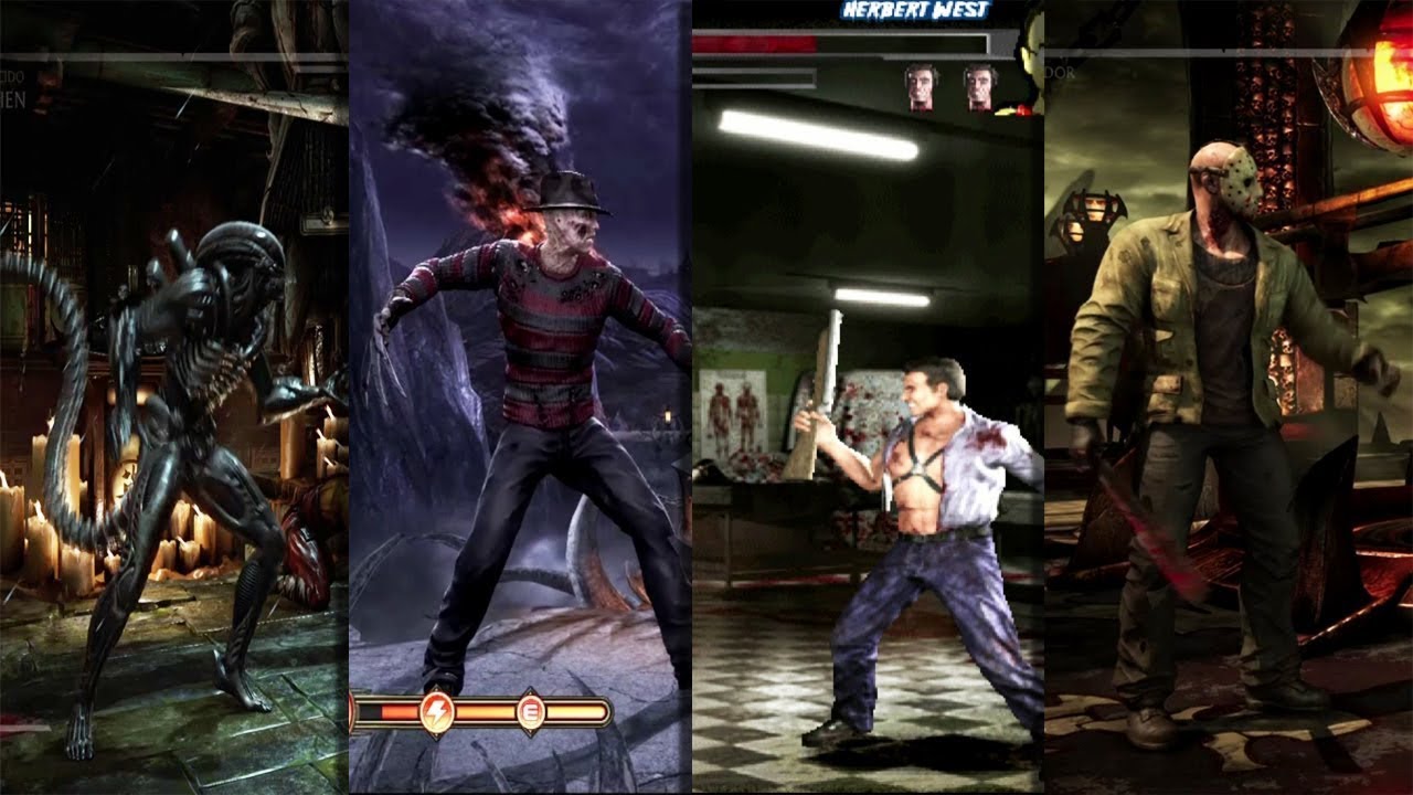 TOP 10 Characters from Horror Movies in fighting games - YouTube