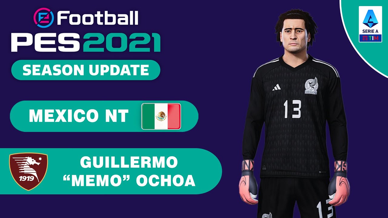 G. OCHOA face+stats (Salernitana / México NT) How to create in PES 2021 ...